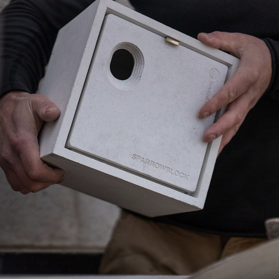 Sparrow Block | Sparrow Nest Box – Green&Blue